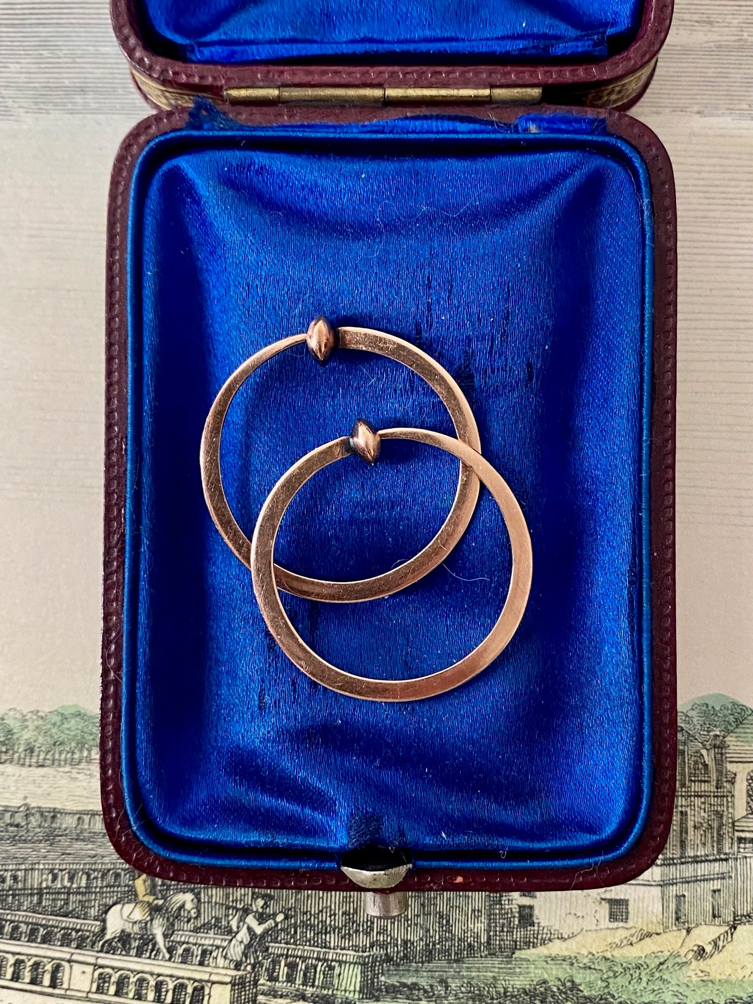 Rare Early 19th century, possibly Sicilian Gold Hoop Earrings | Antique ...